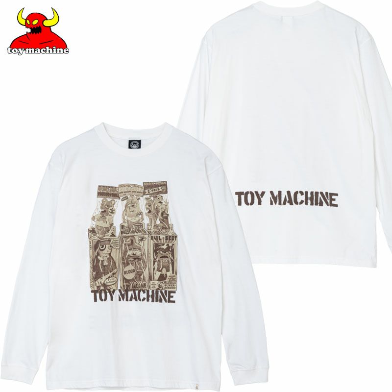 トイマシーン TOY MACHINE TOY DOLL LONG TEE(WHITE) | 大阪心斎橋アメリカ村のセレクトショップWARP ...