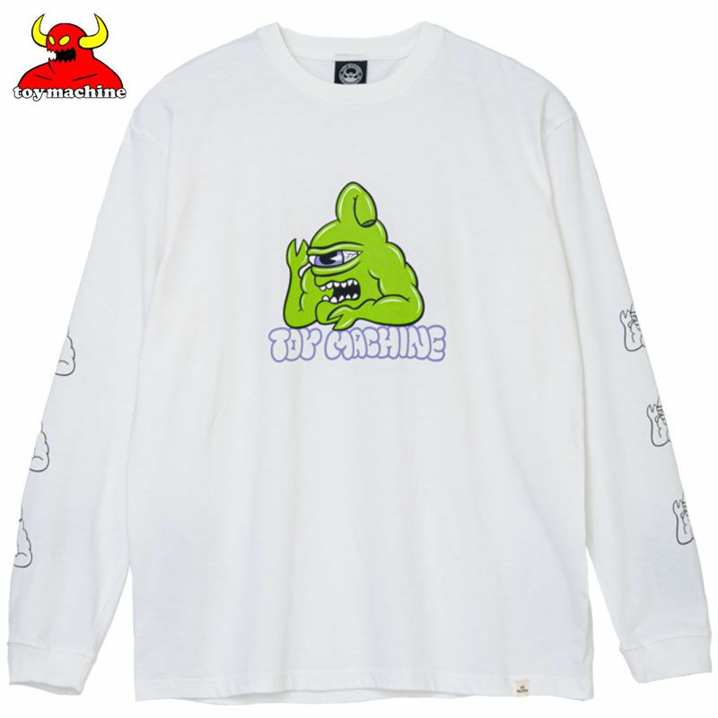 トイマシーン TOY MACHINE MACHO TECH LONG TEE(WHITE) | 大阪心斎橋アメリカ村のセレクトショップWARP ...